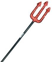 Halloween Fake Weapons | Red Glitter Devil Trident: Amazon.co.uk: Toys ...
