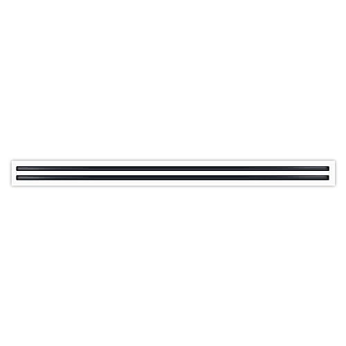 BUILDMART - 48" Linear Slot Diffuser - (2 Slot) Double Slot - White ...