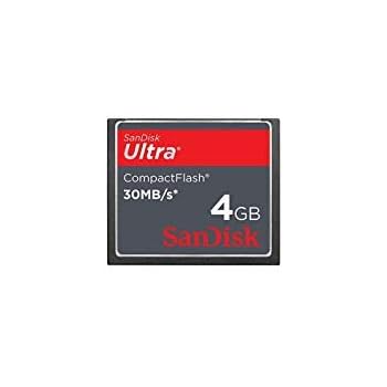Amazon.com: SanDisk Ultra CompactFlash 4 GB Memory Card 30MB/s SDCFH ...