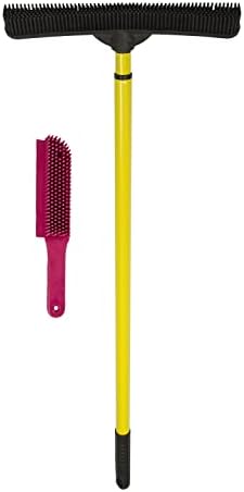 FURemover Pet Hair Removal Broom and Lint Brush Combo with Squeegee and ...