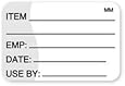 Daymark Food Rotation Label USE By, ITEM, EMP, DATE 111221 25mm x 38mm ...