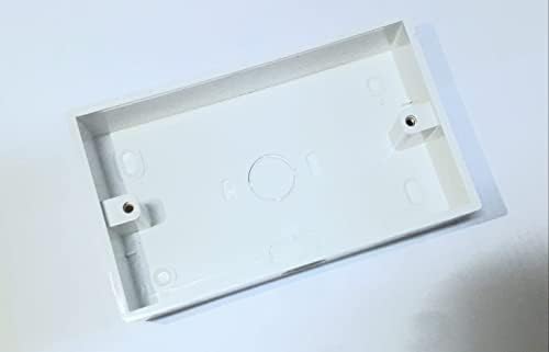 G&T Surface PVC Box for Switch or Double Socket (White, 3x6) price in ...