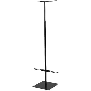 Amazon.com : Classic Economy Adjustable Floor Banner Stand, Black 48 ...