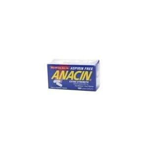 Amazon.com: Anacin, Aspirin Free, Extra Strength, 500 mg, 100 Caplets ...