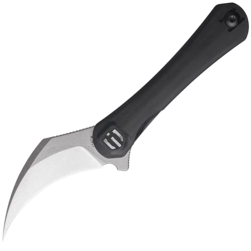 Scythe Pocket Knife 2.55" Stonewashed 154CM Steel Hawkbill Point Blade ...