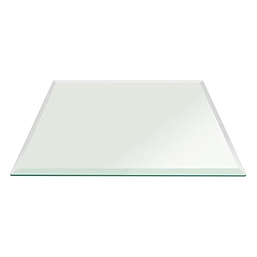 Custom Cut Glass 3/8'' Thick - Clear Tempered Glass to Size Rectangle ...