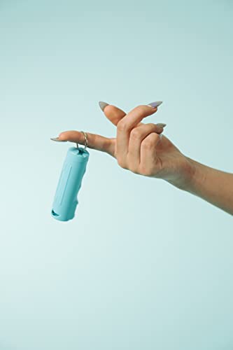 Kuros! by Mace Brand Pocket Pepper Spray (Teal) – 10’ Powerful Pepper Spray with Flip Top Safety ...