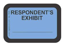 Amazon.com : LegalStore Exhibit Labels "Respondent's Exhibit" Blue ...