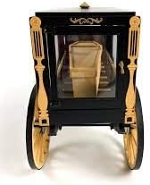 Model Trailways 1895 Horse-Drawn Hearse Wagon Wood & Metal Model Kit 1: ...