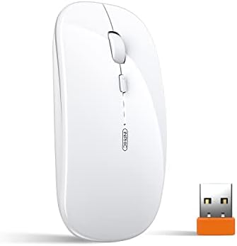 INPHIC Wireless Mouse Rechargeable, [Upgraded], Ultra Slim Silent 2.4G ...