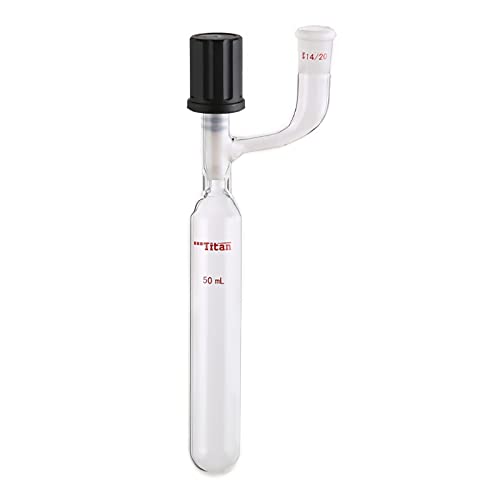 ADAMAS-BETA Glass Schlenk Storage Tube Flask Heavy Wall with 0-4mm High ...