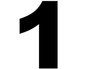 Pair Competition Numbers Arial Black Font 1 for Race and Rally MSA ...