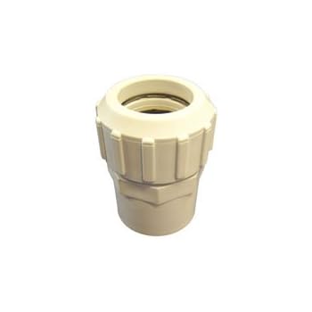 Canplas 192864A PVC DWV Copper Pipe Adapter, 1 1/2 x 1 1/4-Inch, White ...