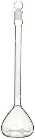 Kimax 28066-110 Borosilicate Glass 110mL Cassia Volumetric Flask for ...