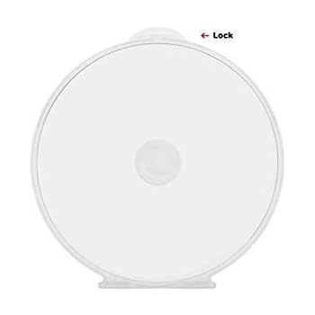 Amazon.com: 100 Clear Round ClamShell CD DVD Case, Clam Shells with ...