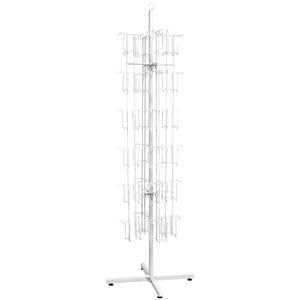 Amazon.com: Greeting Card Spinning Display Rack 48 Pockets White ...