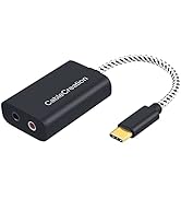 Amazon.com: USB-C Microphone Adapter, CableCreation Type C External Stereo Sound Card with 3.5 ...