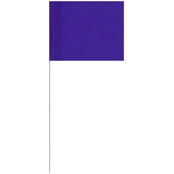 Amazon.com : Marking/Survey Flags, 4" x 5" w/21" Wire, Several Colors ...