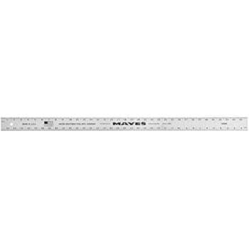 Starrett MS-2 Aluminum Straight Edge Meter Stick, 39.37" Length ...