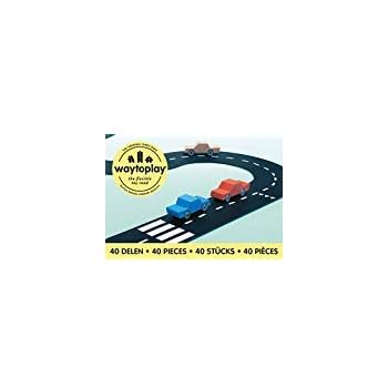 Amazon.com: Way To Play Toys Flexible Race Track Toy Road Set King of ...