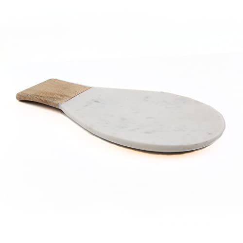 Thirstystone White Marble and Acacia Wood Spoon Rest | Pricepulse