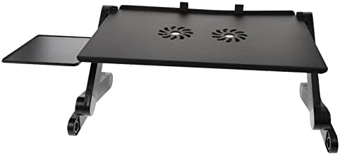 Computer Desk Ajustable Laptop Table Fan Laptop Cooling Shelf Ergonomic ...