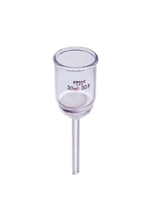 Kimax Glass Buchner Filter Funnel with Fine Porosity Kimflow Fritted ...
