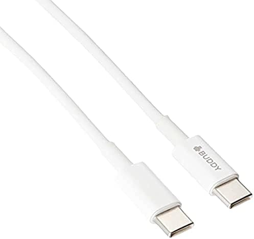 سعر BUDDY BU-CC40 PD USB-C to USB-C Cable 40W Fast Charge 1M White فى ...