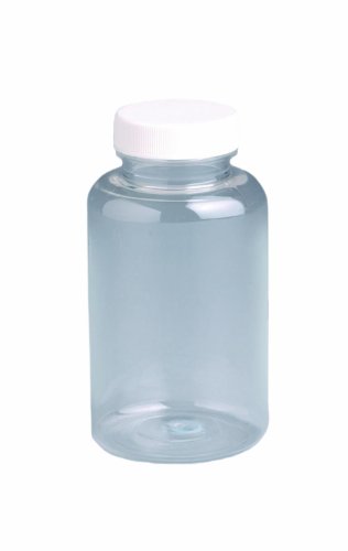 Azlon 301665-0004 LDPE Wide Mouth Plastic Lab Sample Bottle Pack of 12 ...