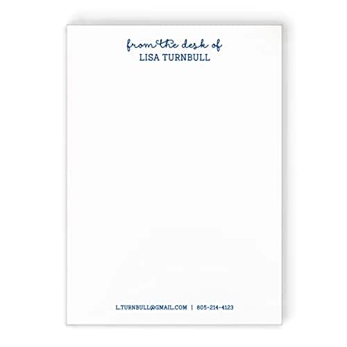 Amazon.com: Personalized Professional Desk NOTE PAD for Men or Women ...