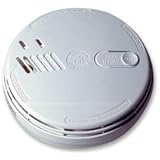 Aico EI141RC Mains Ionisation Smoke Alarm with 9V Battery Back-up ...