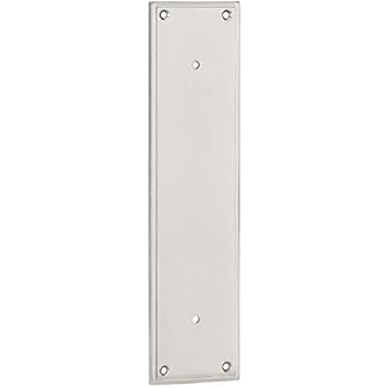 Emtek 86436 3 Inch x 12 Inch Modern Push Plate, Satin Nickel - - Amazon.com