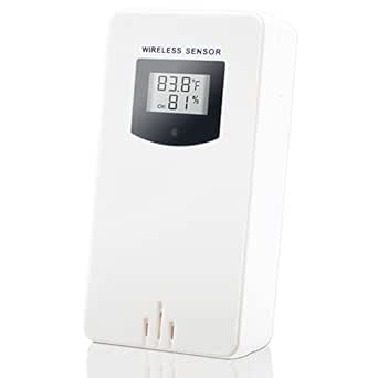 Amazon.com: KALEVOL Weather Stations Indoor Outdoor Thermometer ...