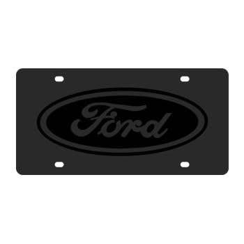 Amazon.com: Ford License Plate on Black Steel: Automotive