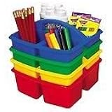 Classroom Table Storage Caddy - Set of 6 Square Caddies: Amazon.co.uk ...