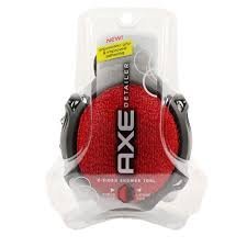 Axe 2-sided Detailer Shower Tool Red