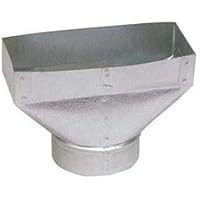 Single Wall Galvanized 4" x 10" x 6" Straight Boot - - Amazon.com