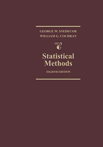 Amazon.com: Statistical Methods: 9780813815619: George W. Snedecor ...