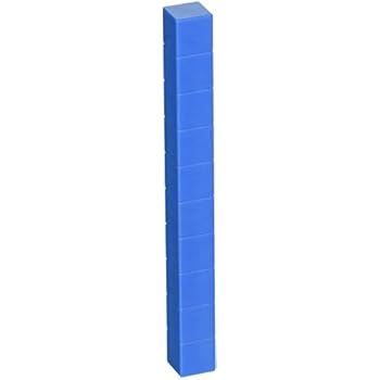Amazon.com: School Smart Base Ten Components Plastic Rods - 1 x 1 x 10 ...
