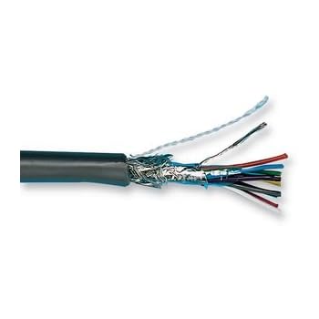 Multiconductor Shielded Cable, Control, Slate, 10 Conductor, 22 AWG, 0. ...
