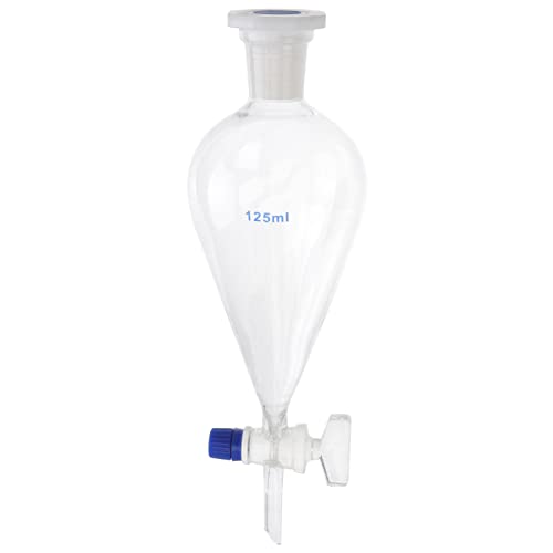 ULTECHNOVO Separating Funnel, 125ml Heavy Wall Conical Separatory ...