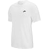 Nike Men's NSW Club Tee, White/Black/University Red, Medium in Kuwait ...