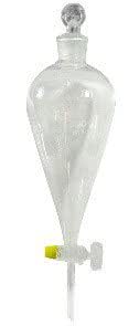 100ml Glass Separatory Funnel with Stopcock: Science Lab Separatory ...