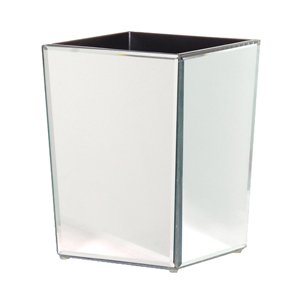 Mirrored Venetian Bevelled Glass Waste Bin: Amazon.co.uk: Kitchen & Home