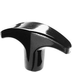 DimcoGray Black Phenolic Pull T-Handle Knob Female, Brass Insert: 5/16-18" Thread x 7/16" Depth ...