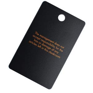Plastic Cloakroom Tags/Tickets with Standard Disclaimer text on reverse ...