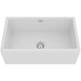 Rohl MS3018WH FIRECLAY Kitchen Sinks, White + Free Shipping