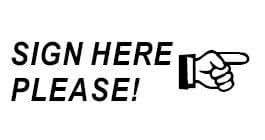 Amazon.com : Imprue's New Decorative SIGN HERE PLEASE Custom self ink ...