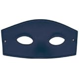 Men's black fabric eyemask with tie sides - bandit/robber/zorro ...