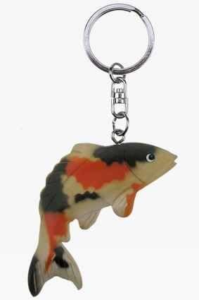 Nishikigoi Koi Fish Key Ring Wooden – BigaMart